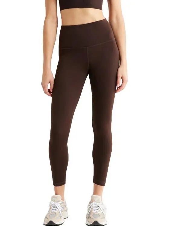 Zella Live In High Waist 7/8 Leggings - Brown Mole