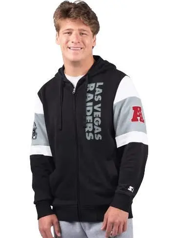STARTER Las Vegas Raiders Full-zip Hoodie - Black