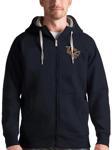 ANTIGUA Ucf Knights Victory Full-zip Hoodie - Charcoal