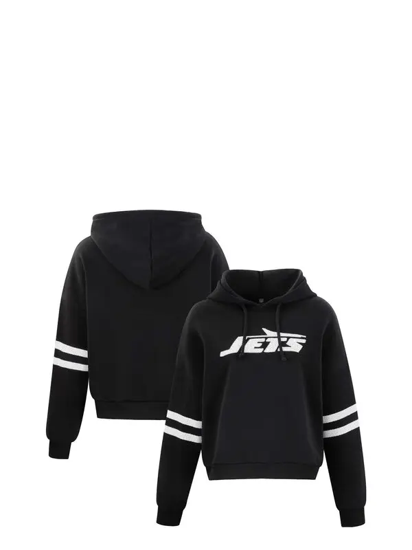 CUCE New York Jets Sequined Pullover Hoodie - Black