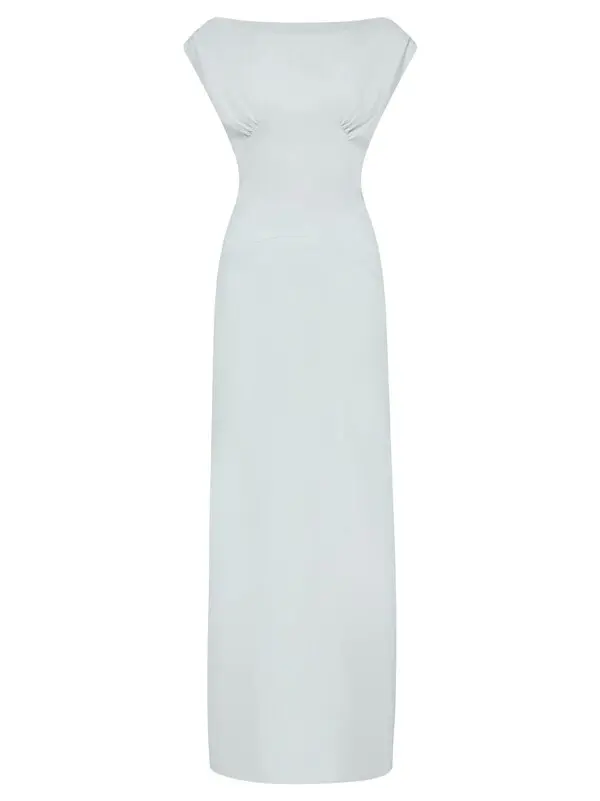 Paris Georgia Raina Dobby Maxi Dress - Light Blue