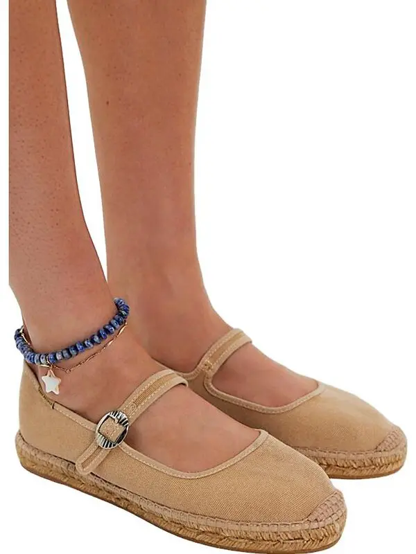 Free People Oasis Mary Jane Espadrilles - Sunstone Sand