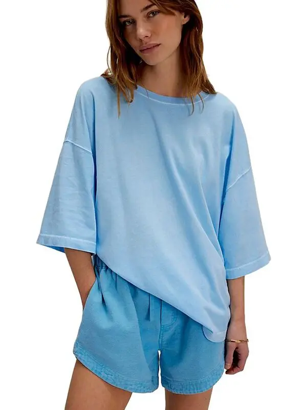 Free People We The Free Perfect Oversized Tee - Larkspur