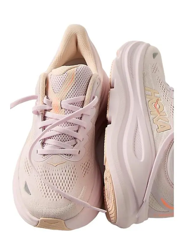 HOKA® Bondi 9 Sneakers - Lilac Cream/tangerine