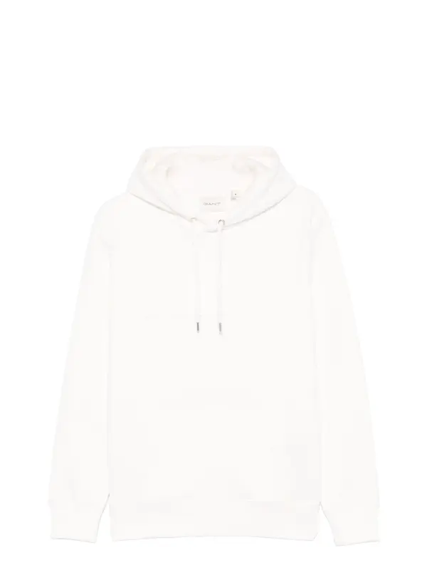 Gant Embossed-logo Hoodie - White