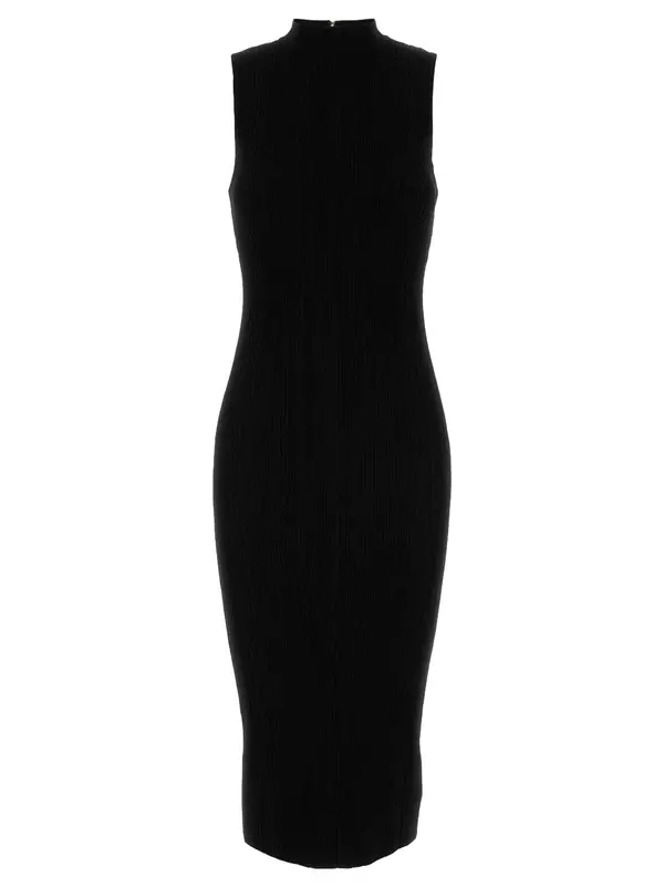 Michael Kors Sleeveless Midi Dress - Black