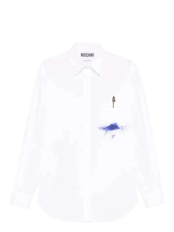 Moschino Pen-print Shirt - White