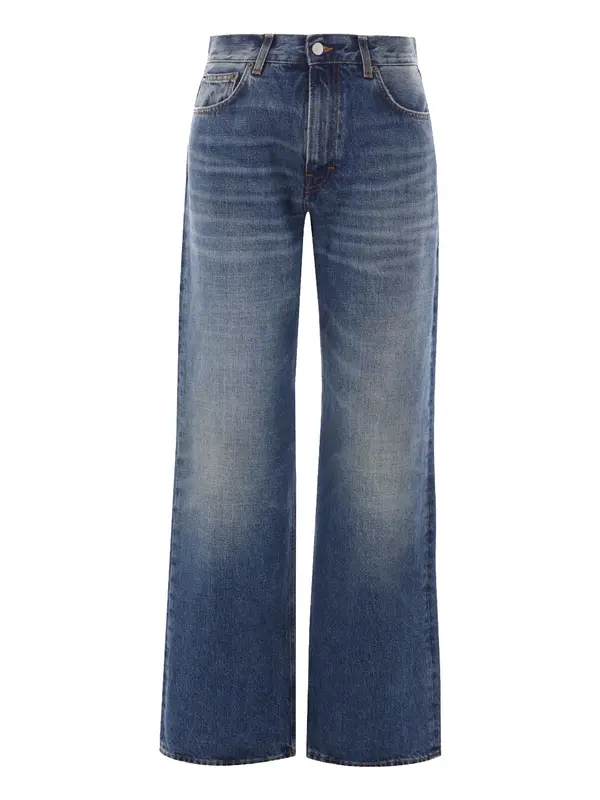 HAIKURE Korea Wide-leg Jeans - Blue