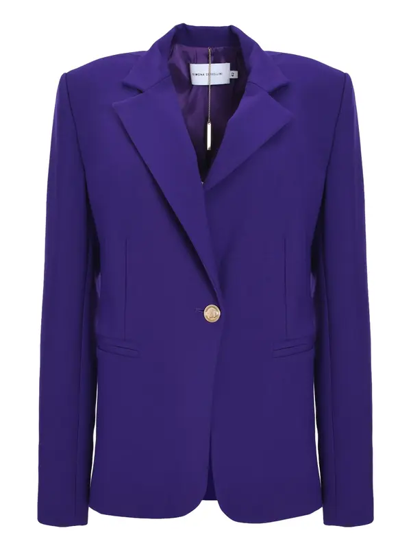 SIMONA CORSELLINI Single-breasted Blazer - Purple