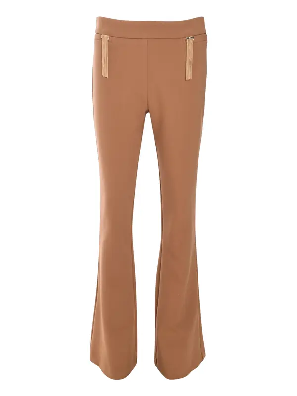 SIMONA CORSELLINI Flared Trousers - Neutrals