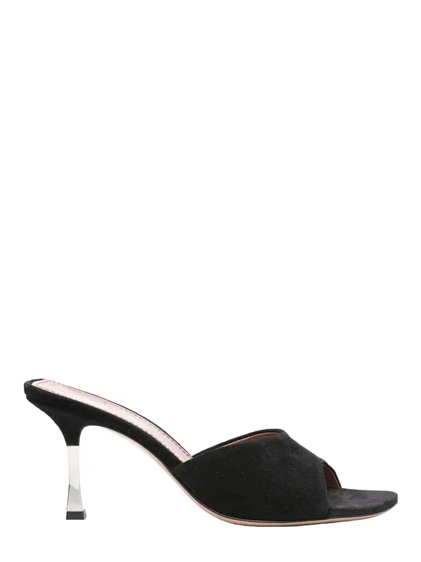 Paris Texas 75mm Lorena Mules - Black