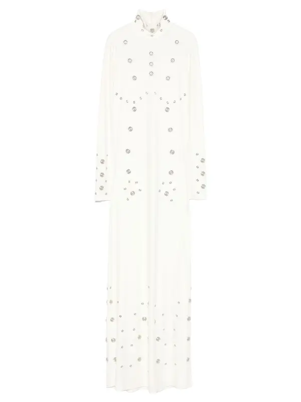 Coperni Snaps Maxi Dress - White