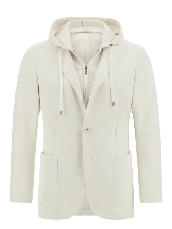 Boggi Milano Madison Sweatshirt Jacket - Neutrals