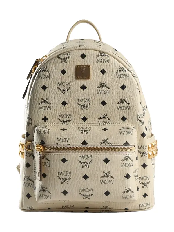Mcm Stark Small Backpack - Neutrals