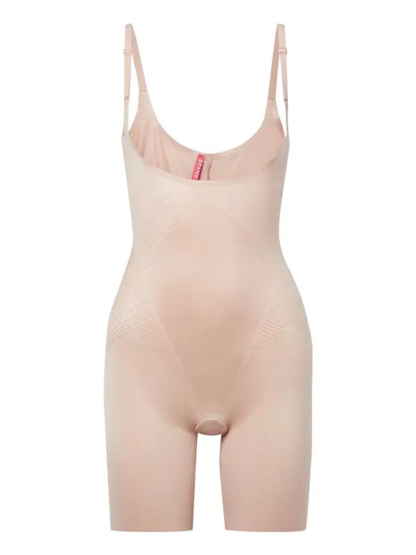 Spanx Spanxshape Invisible Open-bust Bodysuit - Neutrals