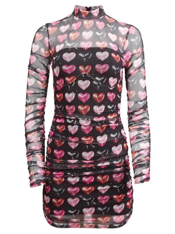 Fleur Du Mal Heartbreaker Mini Dress - Black