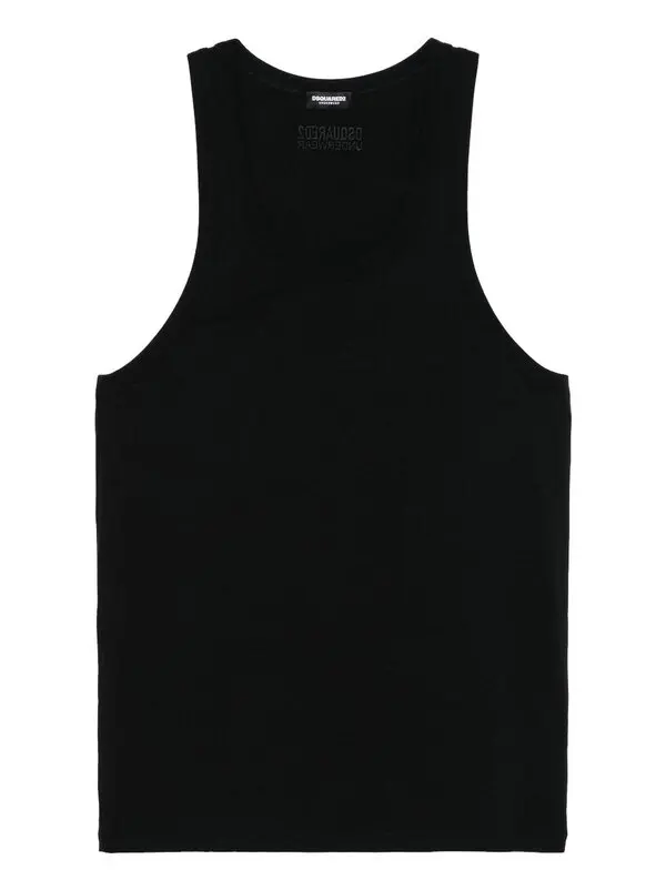 Dsquared2 Embroidered-logo Tank Top - Black