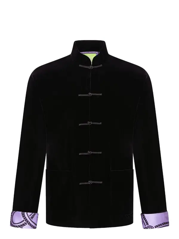 Shanghai Tang Velvet Jacket - Black