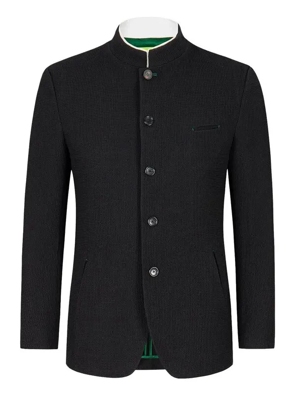 Shanghai Tang X Chen Button-up Jacket - Black