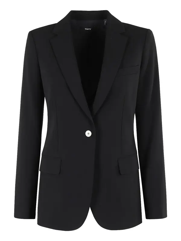 Theory Peak Lapel Blazer - Black