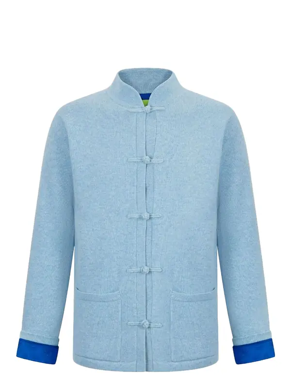 Shanghai Tang Cashmere Cardigan - Blue