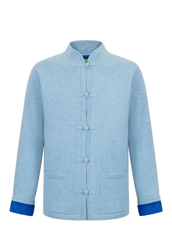 Shanghai Tang Cashmere Cardigan - Blue