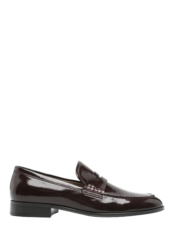 GIANVITO ROSSI Leather Loafers - Brown