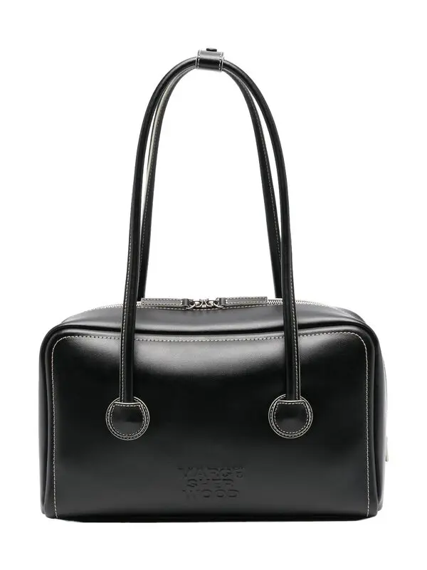 MARGESHERWOOD Soft Boston Shoulder Bag - Black