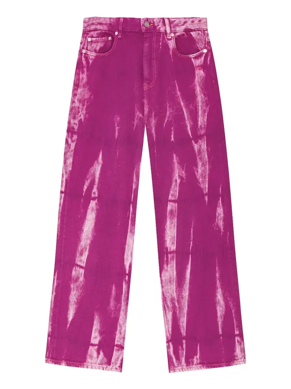 GANNI Tie-dye Jeans - Pink