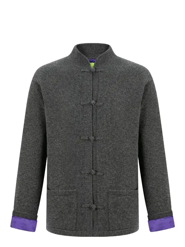 Shanghai Tang Cashmere Cardigan - Grey