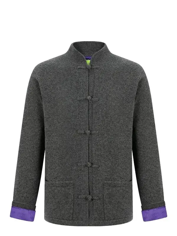 Shanghai Tang Cashmere Cardigan - Grey