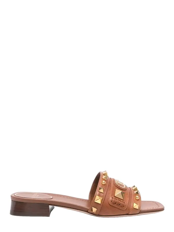 Valentino Garavani Vlogo Signature Sandals - Brown