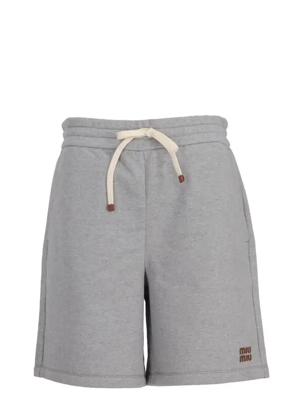 Miu Miu Cotton Fleece Pants - Grey