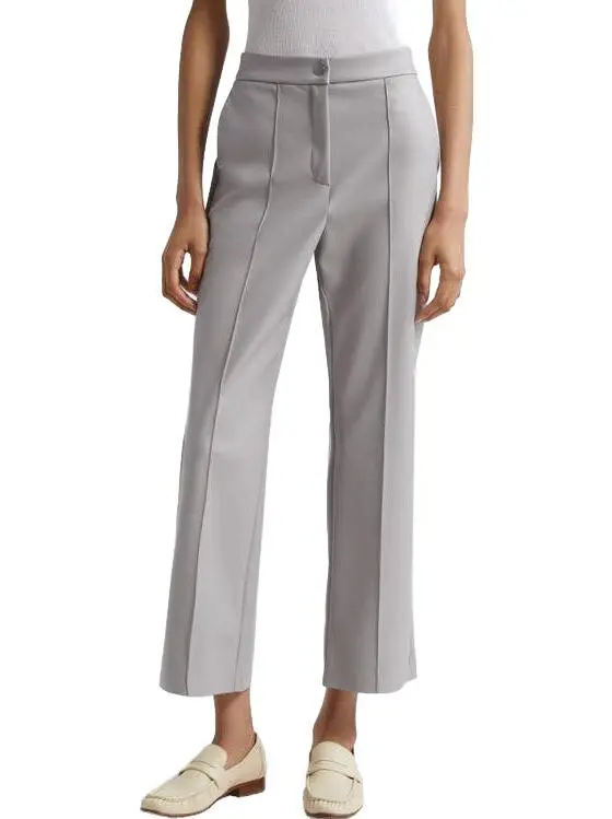 MM BY MAX MARA Mm Sport Faux Leather Ankle Pants - Light Grey