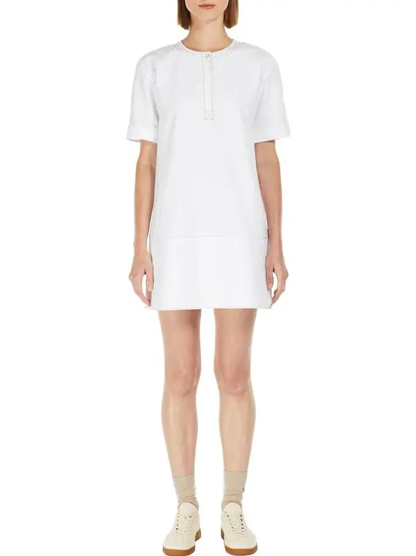 MM BY MAX MARA Mm Sebino Jersey Shift Dress - Optical White