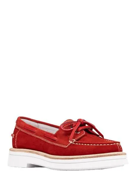 DONALD PLINER Lillith Boat Shoe - Tomato
