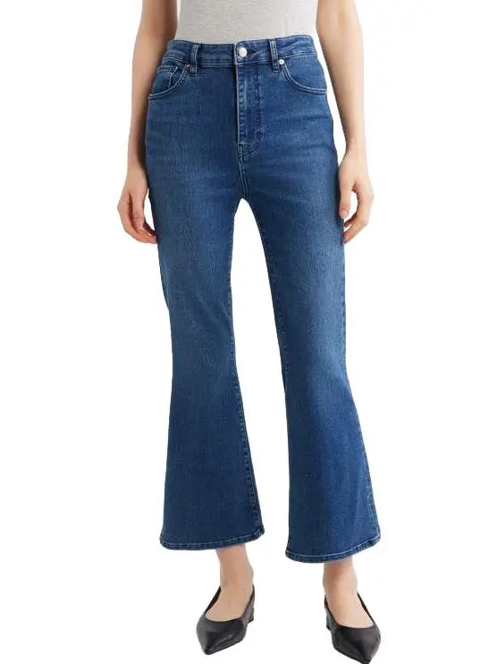 FRAME The Reboot High-rise Cropped Flare Jeans - Sonnet