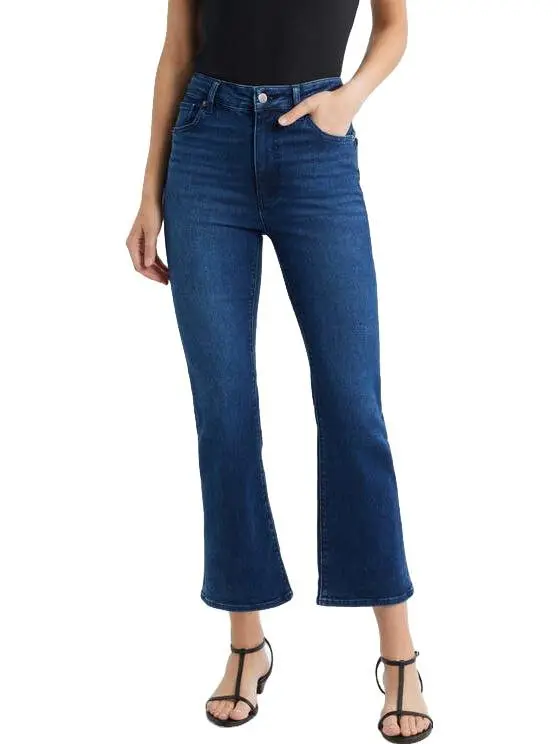 FRAME The Reboot High-rise Cropped Flare Jeans - Trick