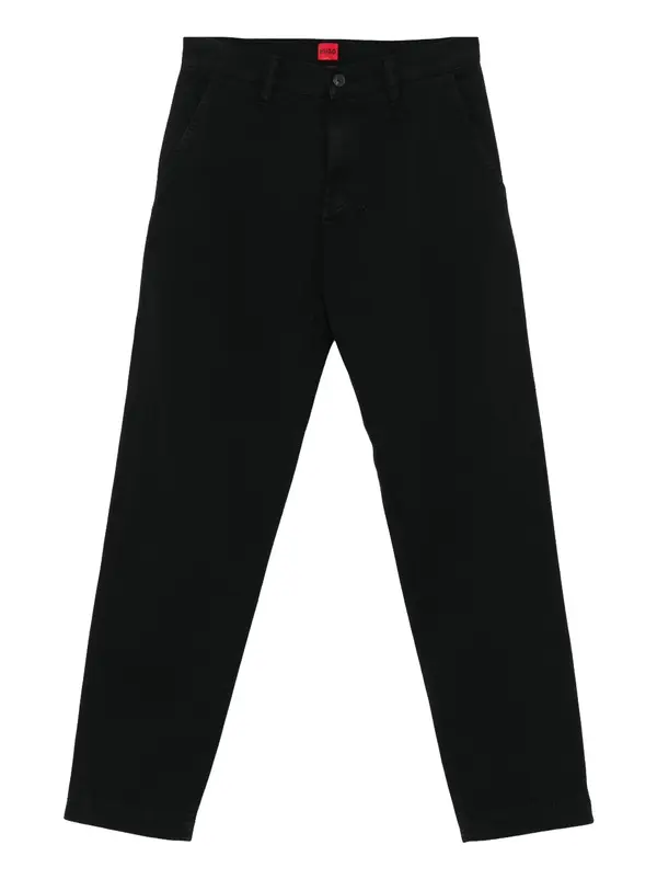Hugo Cotton Trousers - Black