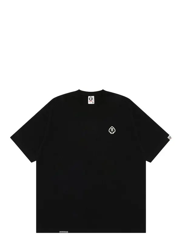 AAPE BY *A BATHING APE Logo Appliqué Cotton T-shirt - Black