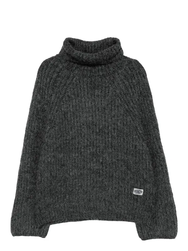 GROUND ZERO Roll-neck Jumper - Grey