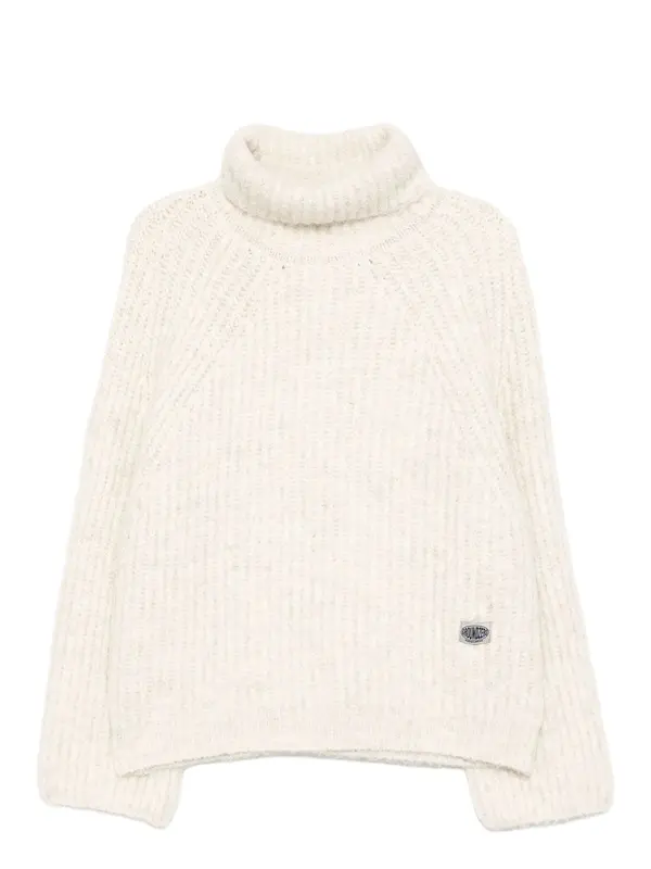GROUND ZERO Roll-neck Jumper - White