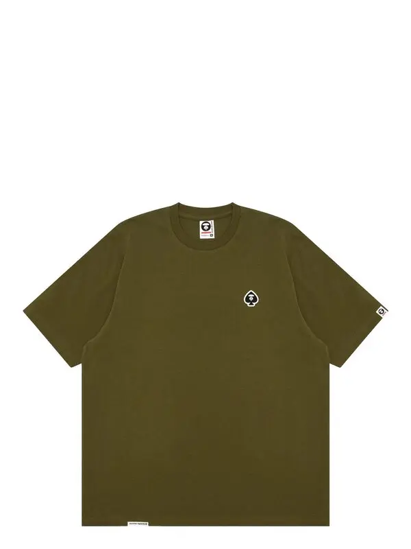 AAPE BY *A BATHING APE® Logo Appliqué Cotton T-shirt - Green