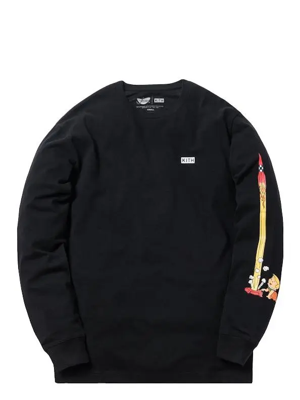 Kith Jetsons Rockets Long Sleeve Tee Shirt - Black