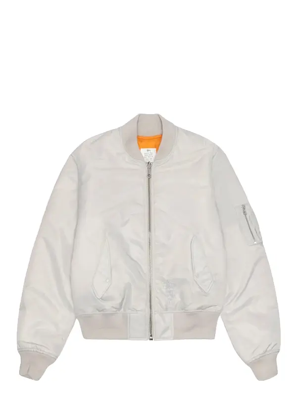 StÜssy Built Reversible Bomber Jacket - Grey