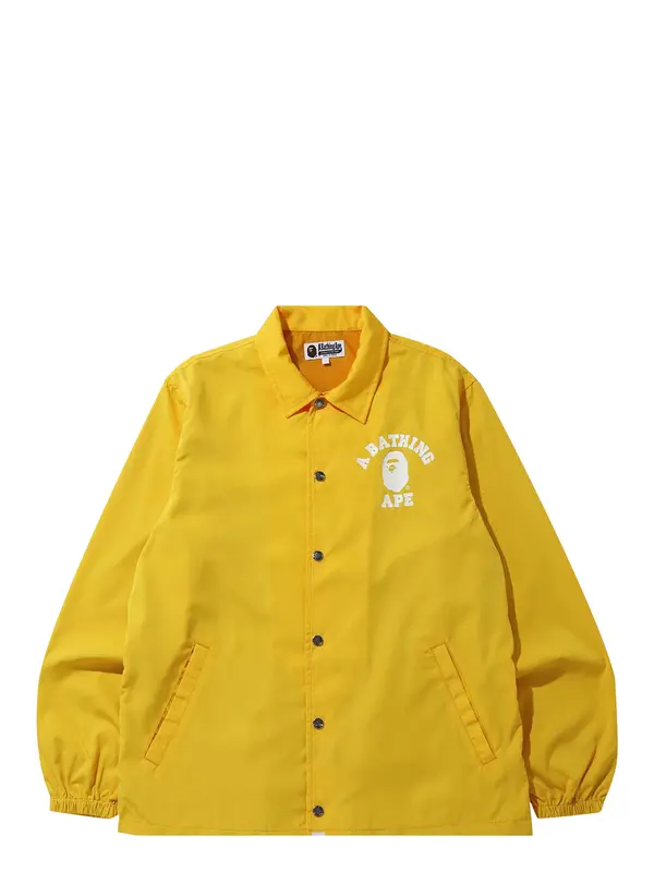 A BATHING APE College Coach Jacket - Yellow
