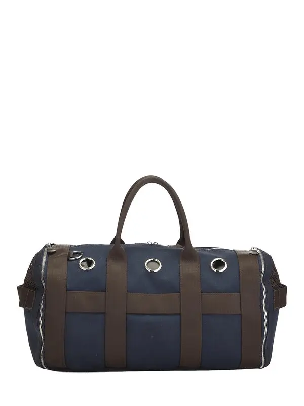 Hermès Canvas Dog Carrier - Navy