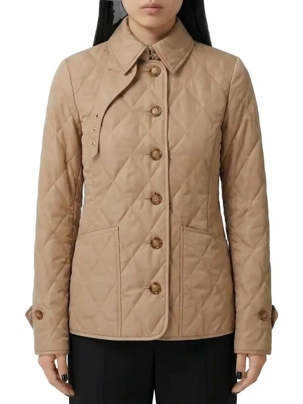 Burberry Quilted Nylon Jacket - Beige