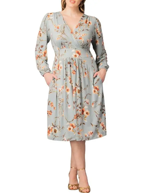 KIYONNA Diana Long Sleeve Dress - Spring Meadow