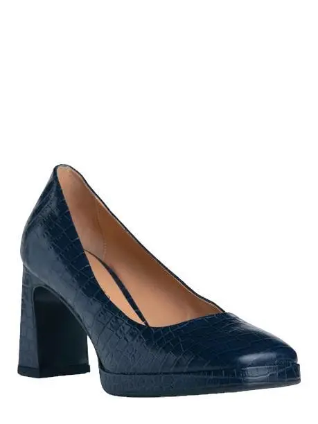 BEAUTIISOLES Cristina Platform Pumps - Navy